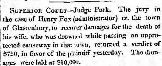 Harriet Fox: Drowned at the Wethersfield Ferry – "Your Dying Charlotte"